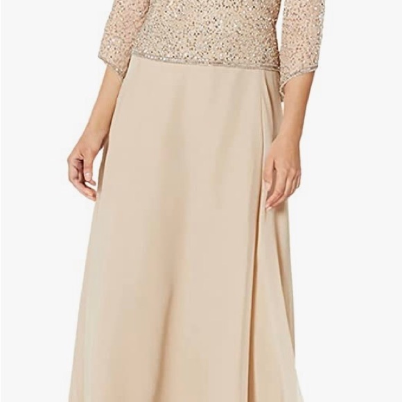 J Kara | Dresses | J Kara Long Formal Gown Beaded With Cowl Neck Size 6 ...